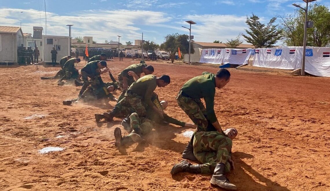The 3rd Egyptian Combat Convoy Company Receives the United Nations ...